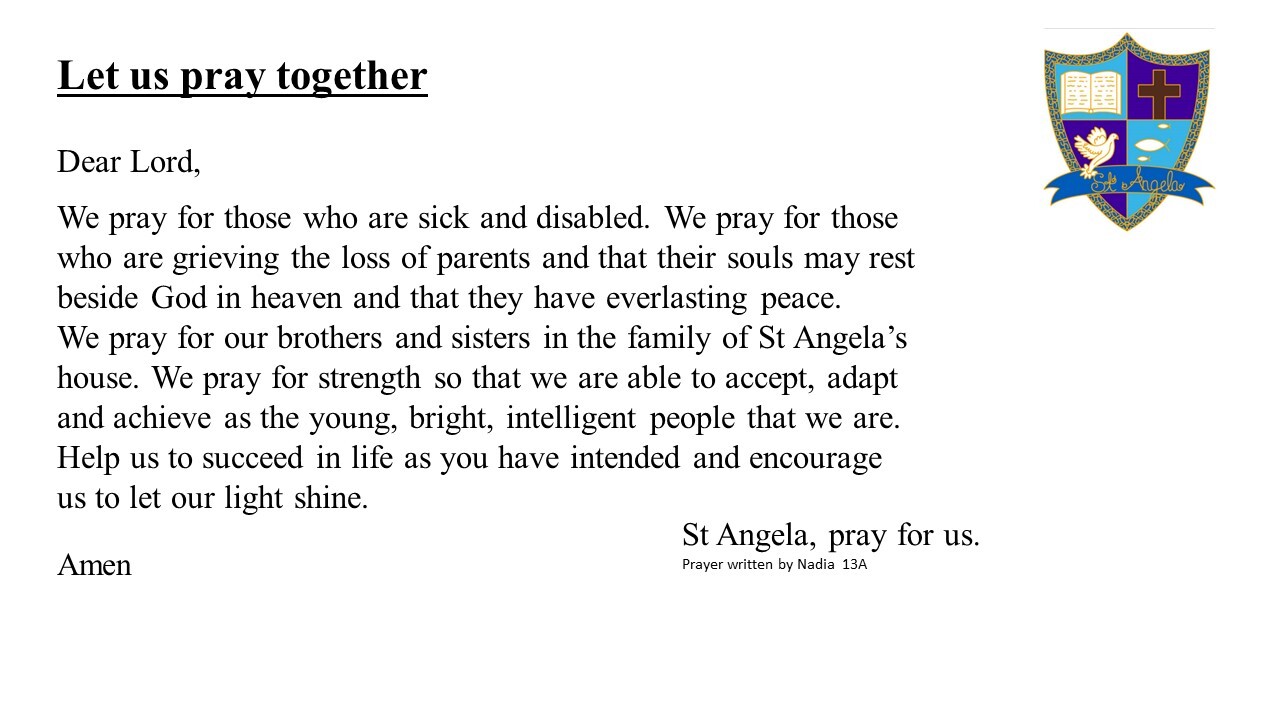 St Angela - St Claudine's Catholic School for Girls